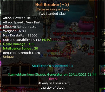 HELL BREAKER REB +5 ÇOK UYGUNA !! - Klasgame.com