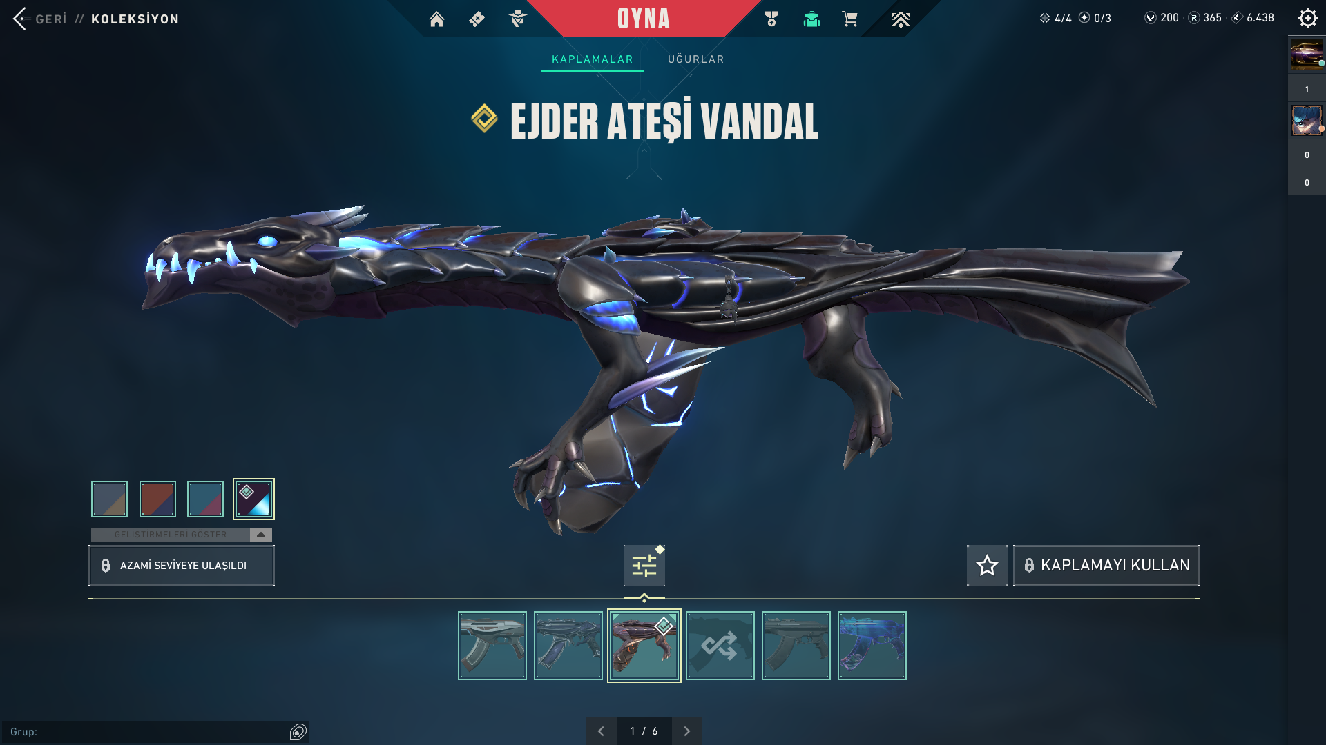 Acil Satılık Valorant Gold Hesap İçinde A dan Z ye çoğu skin vardır ...