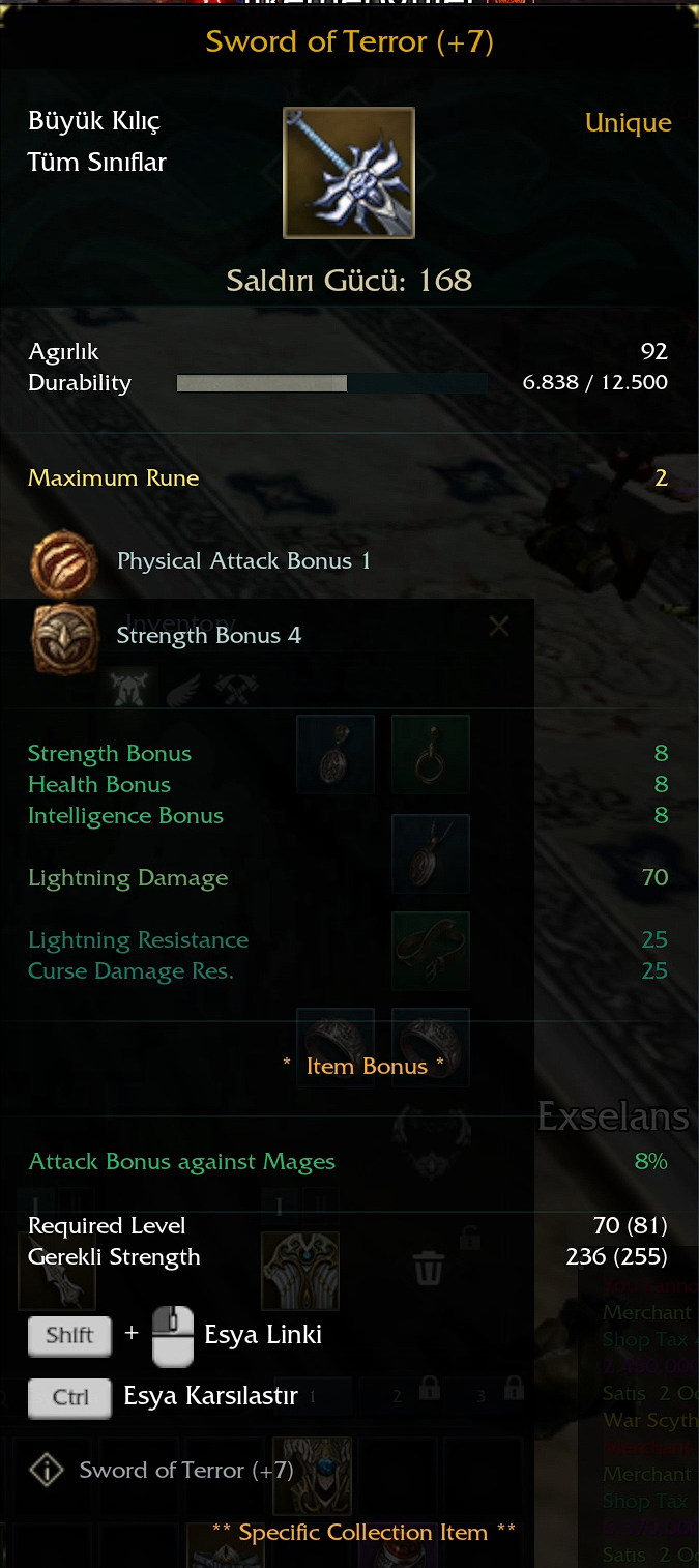 SWORD OF TERROR +7 ( 1 PSY + 4 STR ) - Klasgame.com