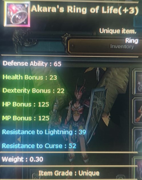 +3 AKARA RİNG OF LİFE İMMORTAL SERVER - Klasgame.com