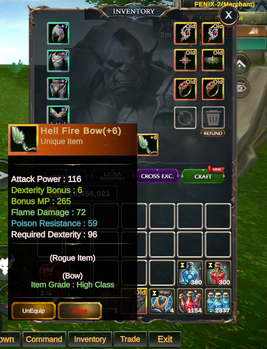 +6 HELL FİRE BOW (CHİTİN BOW) - Klasgame.com