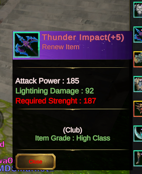 +8 EXP SHARD ve +8 İİ(THUNDER IMPACT) ACİLİYETLİ SATILIK - Klasgame.com