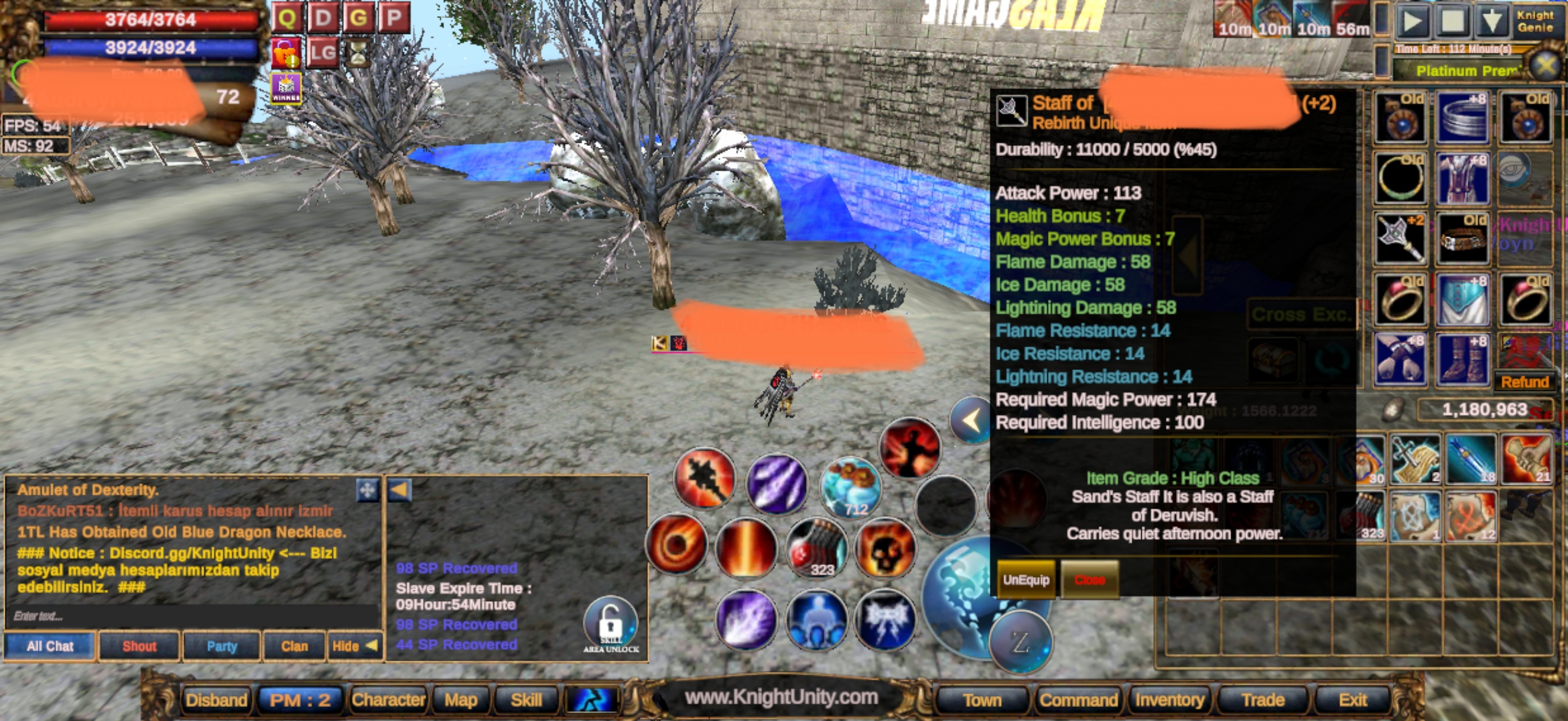 72 LVL +2 reb QUESTLİ 4 M NPLİ 70 AÇIK MAGE - Klasgame.com