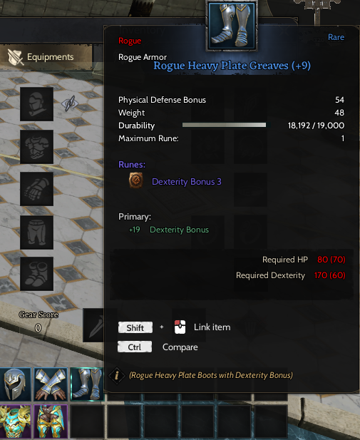 Rogue Heavy Plate +9 / Imperial +8 Full Rün Set - Klasgame.com