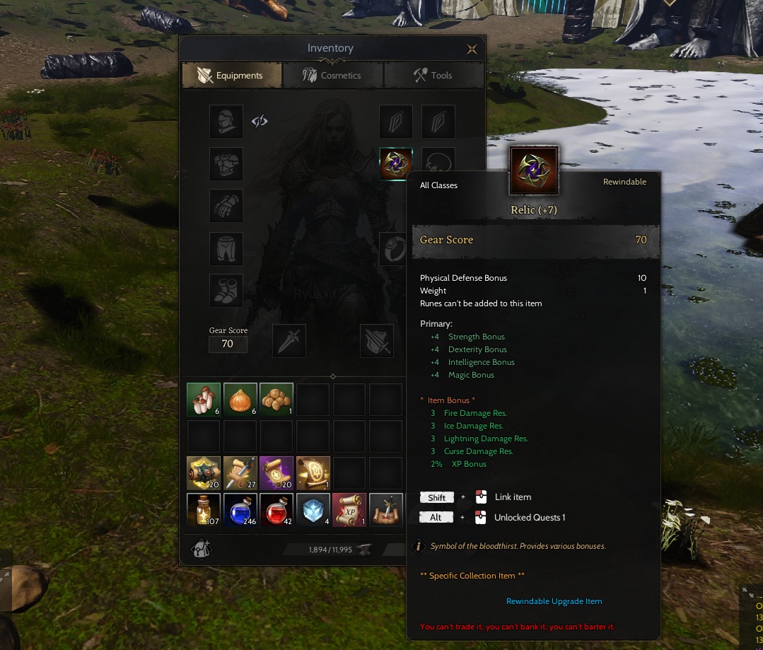 85/5 Relic 7 Asas ve Okçu Skilleri Açık 780K Bpli Protean Karakter ...