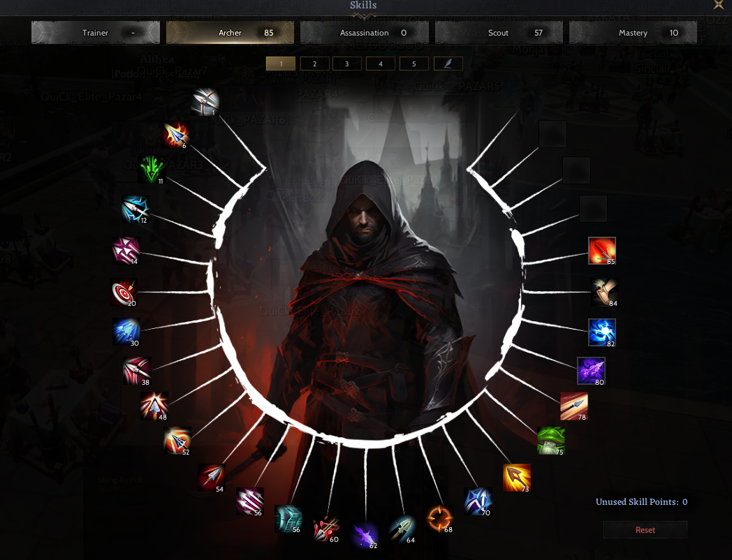 85/4 %100 relic 6 Rogue Okçu Full skill açık toplama karakter toplama ...