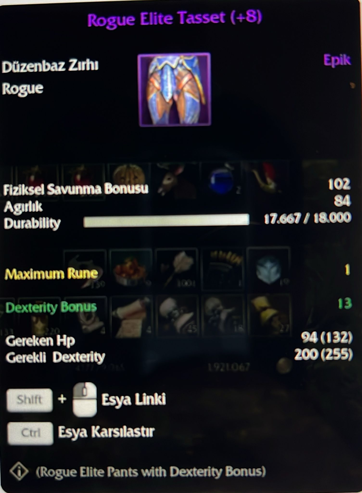 ROGUE ELİTE +8 SET / GALİA - Klasgame.com