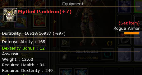 +7 no reb mythril set - Klasgame.com
