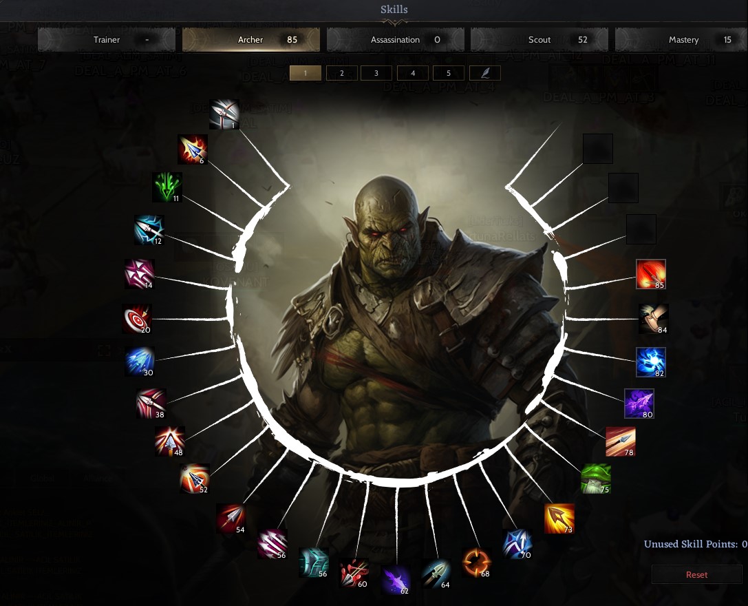 85/5 Lunaskarl Relic 17 FUll Skill Okçu 1.2 m NP - Klasgame.com