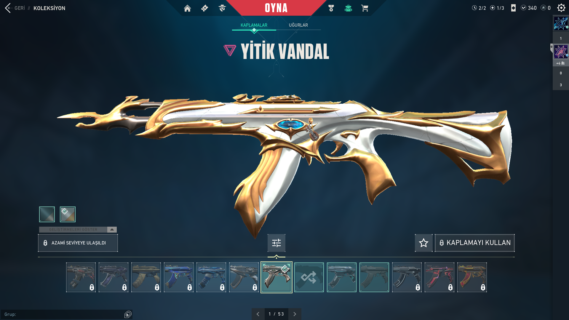 VALORANT YARI FİYATINA CHAMPİONS BAYONETLİ HESAP - Klasgame.com