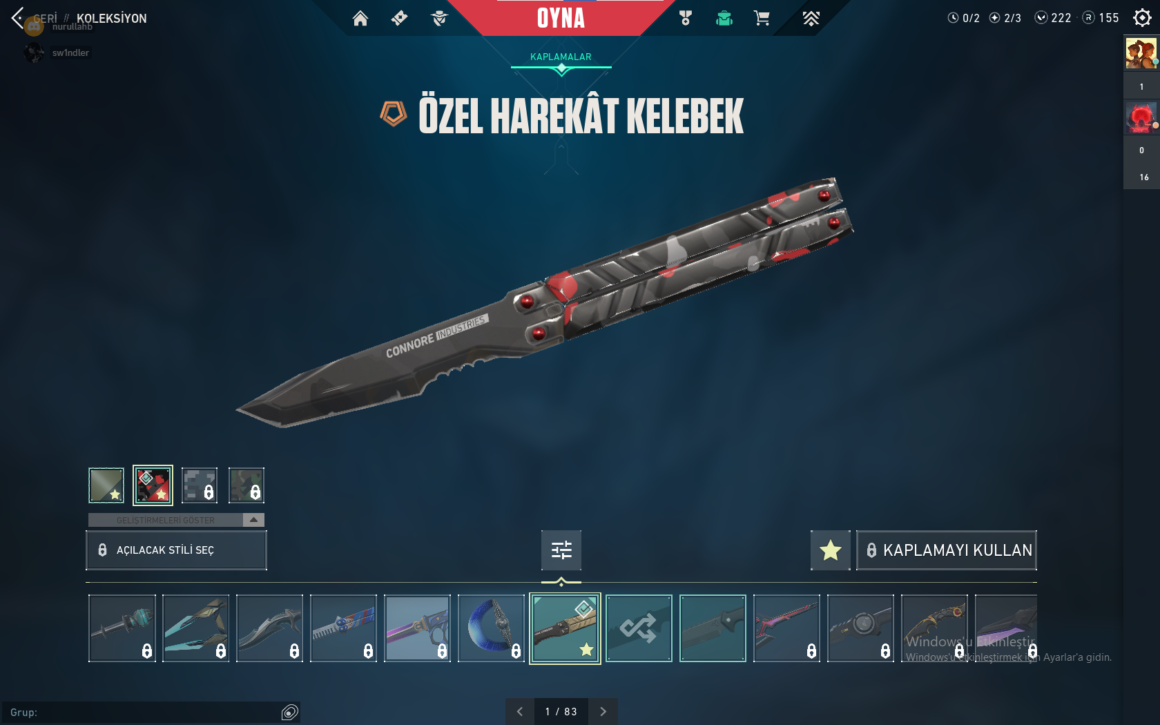 valorant özel harekat kelebek oni vandal protokol phantom ve daha neler ...