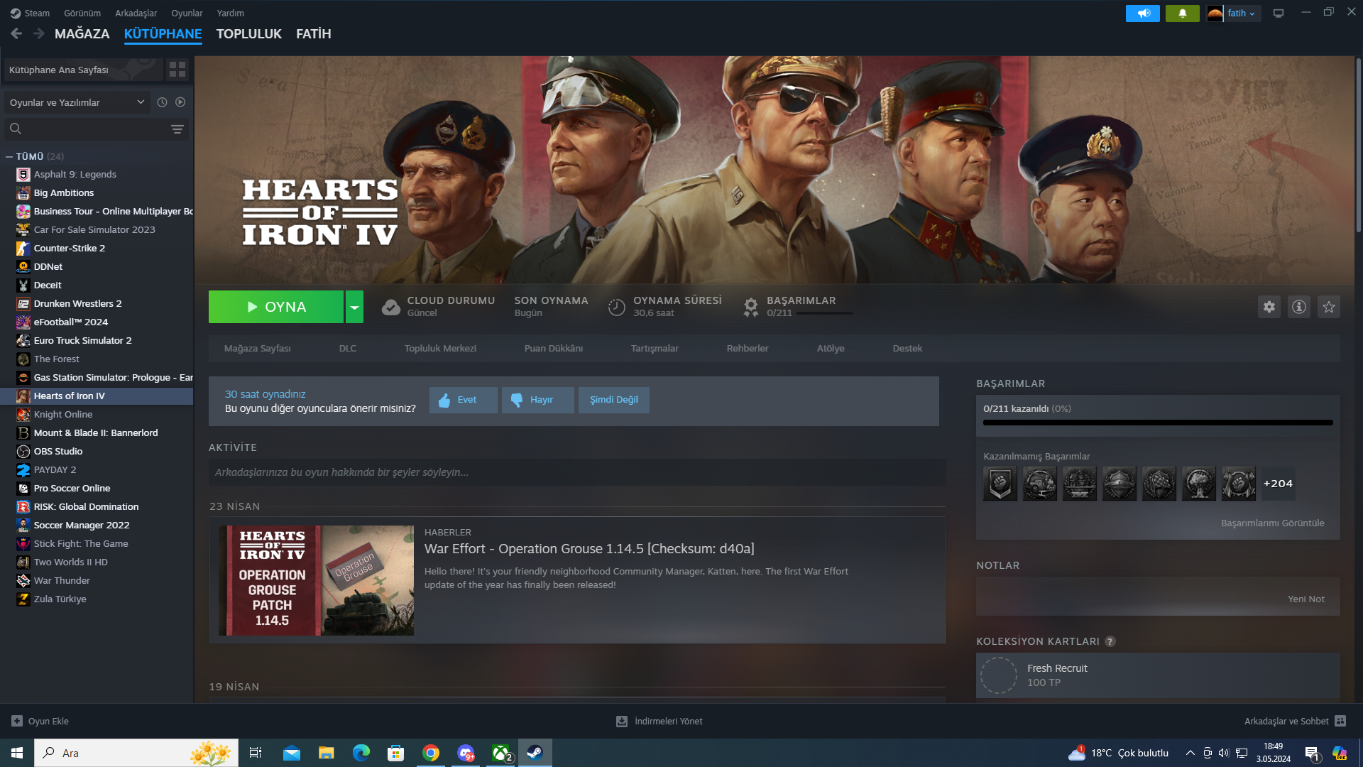 HOİ4+FULL DLC li Steam Hesabı - Klasgame.com