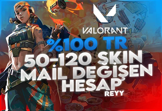 VALORANT MAİL DEĞİŞEN TR GARANTİLİ 50-120 SKİNLİ HESAP - Klasgame.com