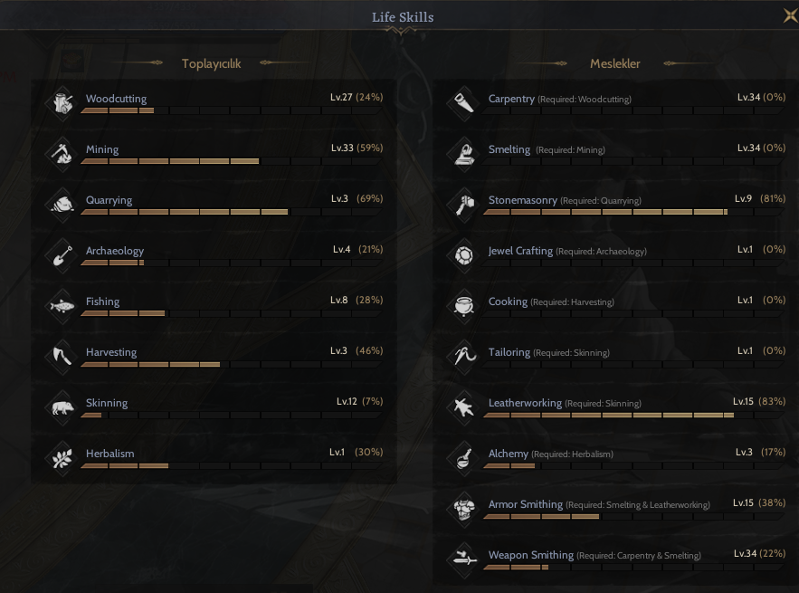 WEPON CRAFT 34 - ARMOR SMİTH -LEATHER KARAKTERİ - Klasgame.com