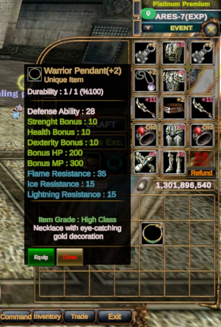 +2 AMULET OF DEX VE +2 ELF BELT( HEMEN TESLİM ) - Klasgame.com