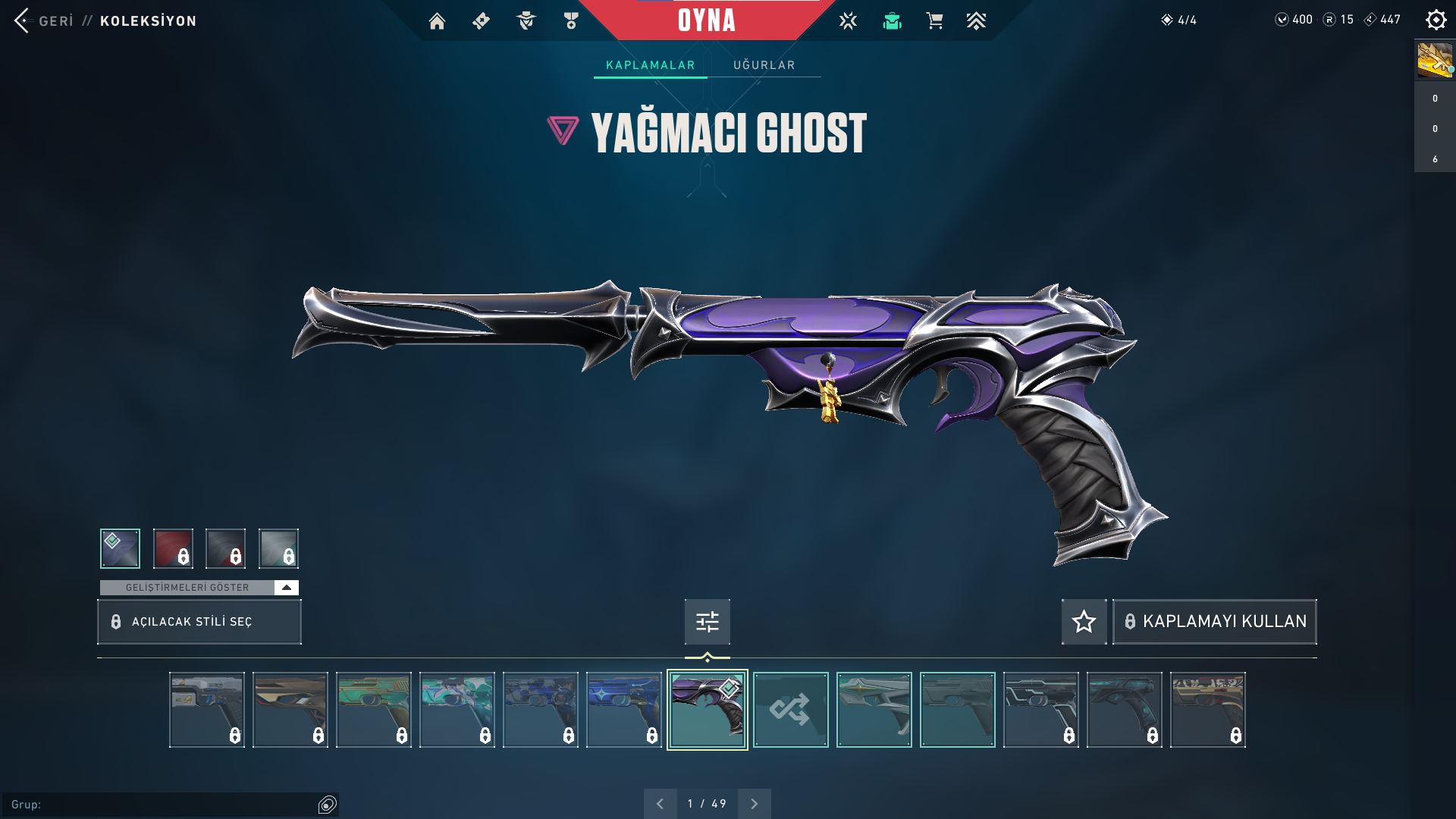 İYON KARAMBİT ZAMANIN ÖTESİ VANDAL YAĞMACI GHOST - Klasgame.com