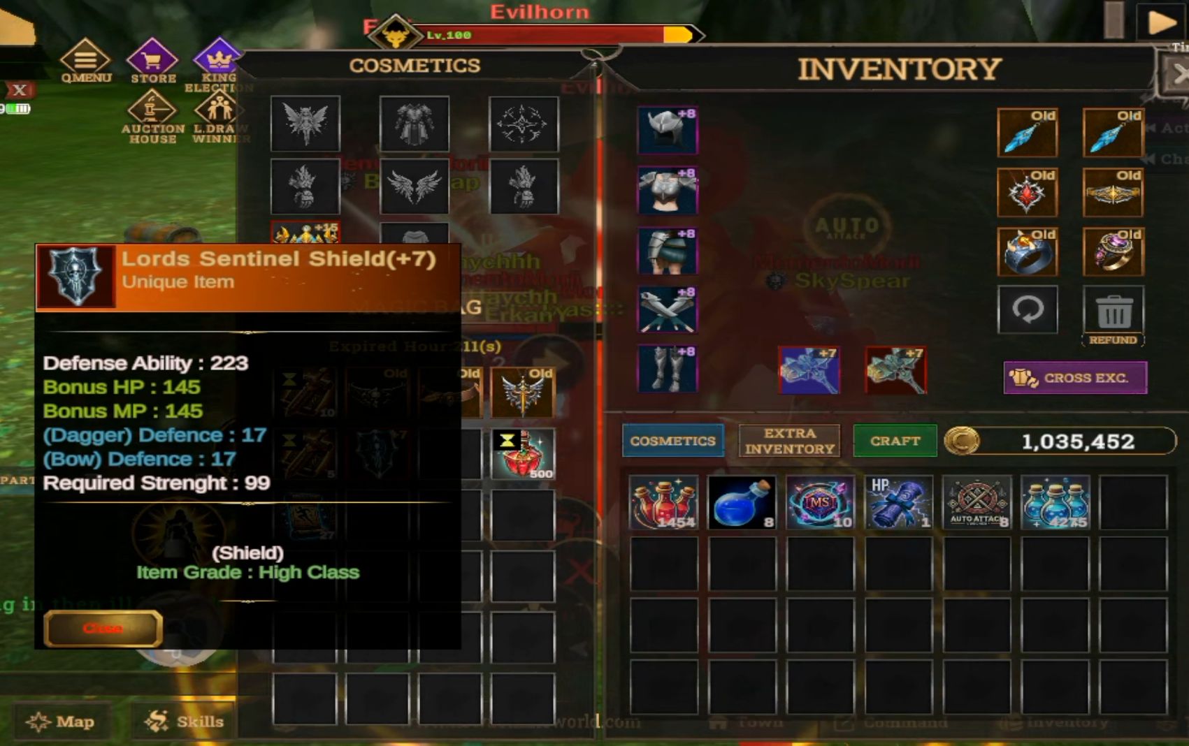 Priest PK ready relic +15 fireguard +7 mace +7 and more all included ...