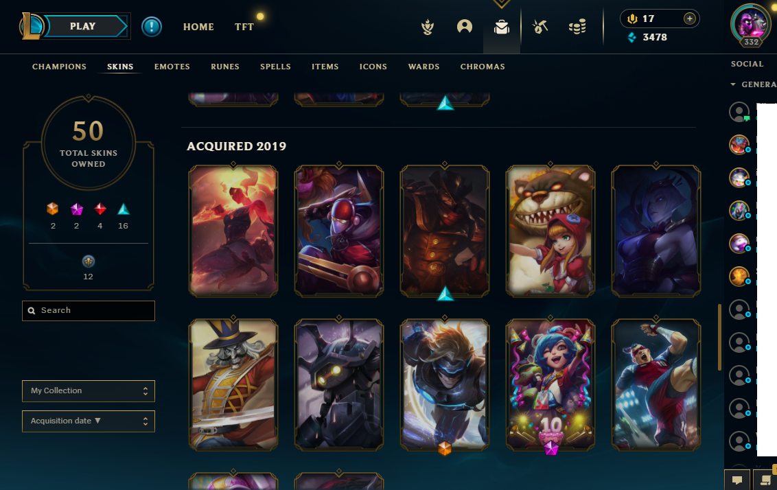 20 SKİNS 1 KNİFE KARABORSA KELEBEK 50 COSTUM 136 HERO 332 LV LOL MAİLLİ ...
