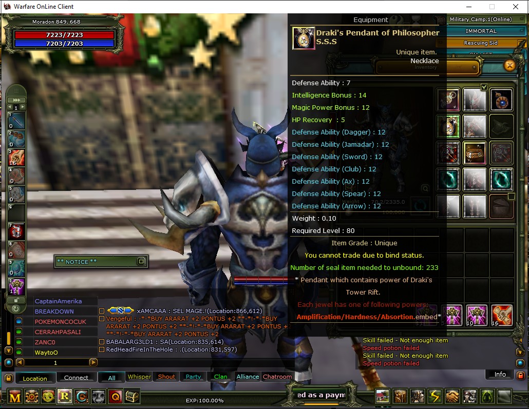sell sss draki pendant int philoso - Klasgame.com