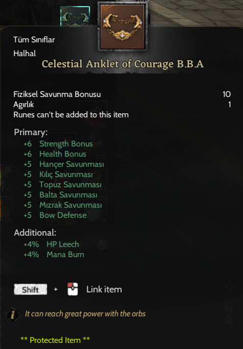 ANKLET OF COURAGE B.B.A - Klasgame.com