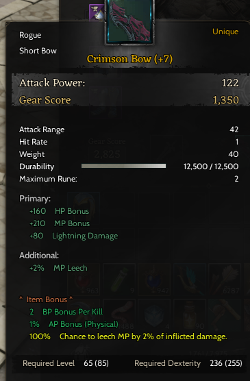 crimson bow - Klasgame.com