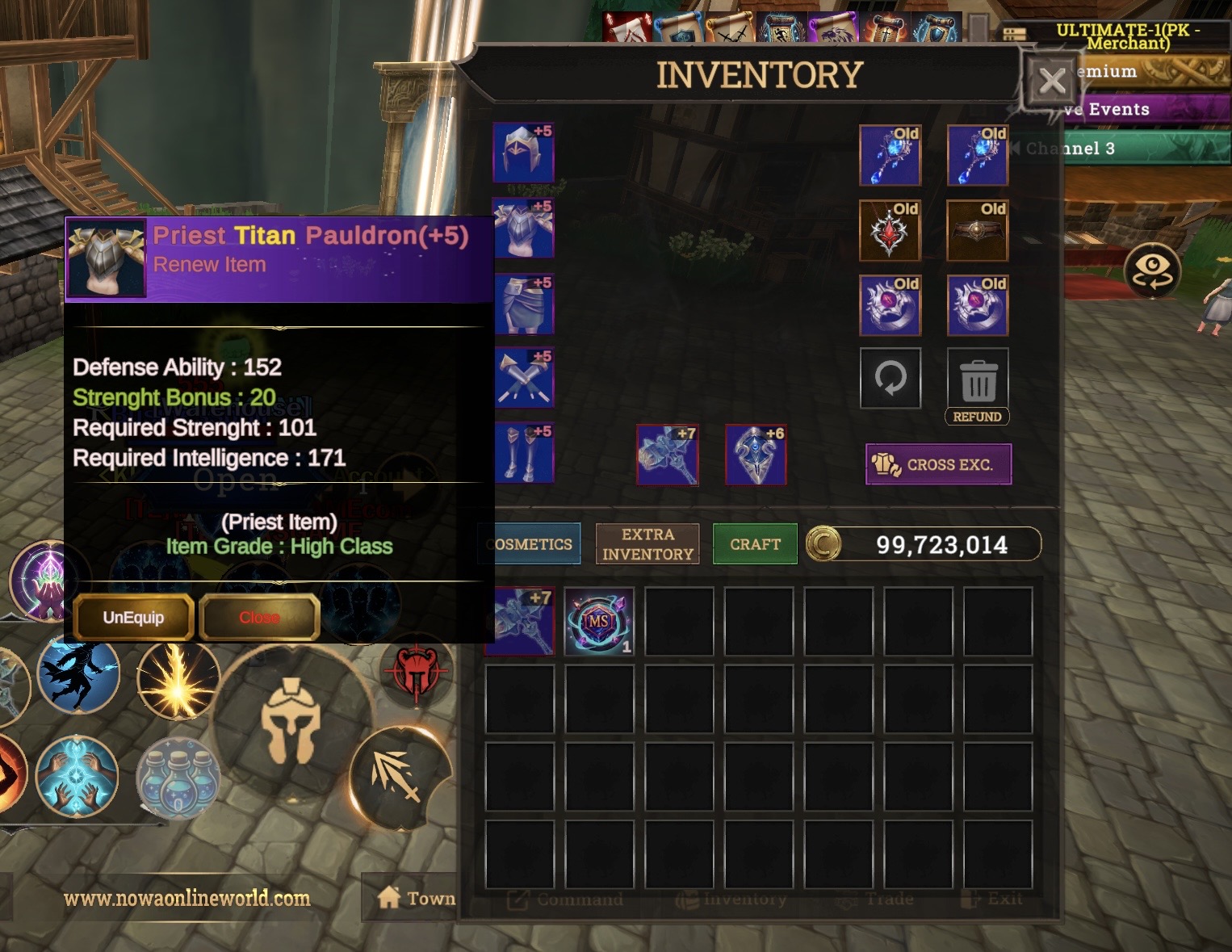 Dual +7 Mace ve +6 quest kalkanlı priest 2 skill açık - Klasgame.com