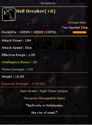 HB +8 HELL BREAKER +8 500TL - Klasgame.com