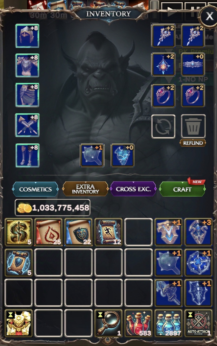 Full Elit Priest Skiller açık 72.lwl 23m Np Reb+3 quest kalkan reb+1 ...