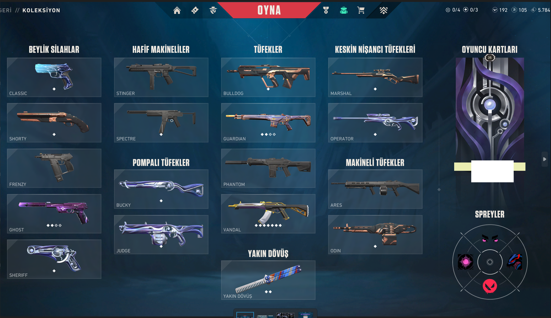 17 SKİNS 2 KNİFE YORU KNİFE İRİDYUM SET ASİL VANDAL MAİLLİ MAİNLİK ...