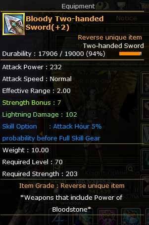 Bloody Sword +7 SERVERDA TEK - Klasgame.com