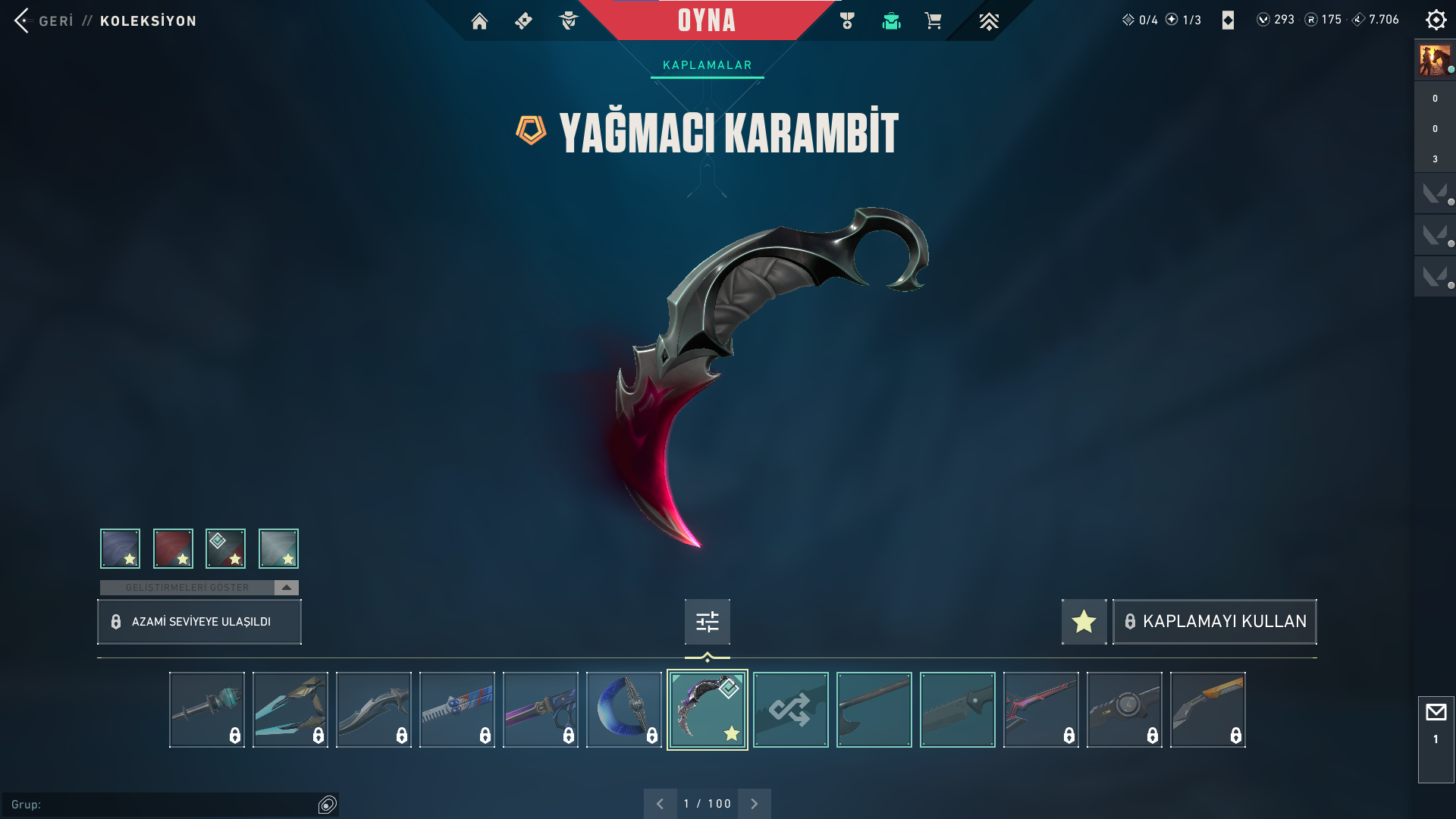 YAĞMACI KARAMBİT VE SERİ TETİK SETİ - Klasgame.com