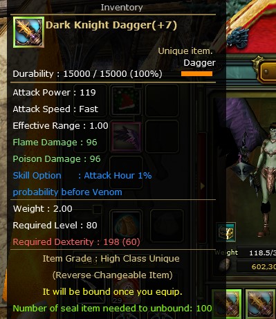 +7 DUAL DARK KNİGHT DAGGER - Klasgame.com