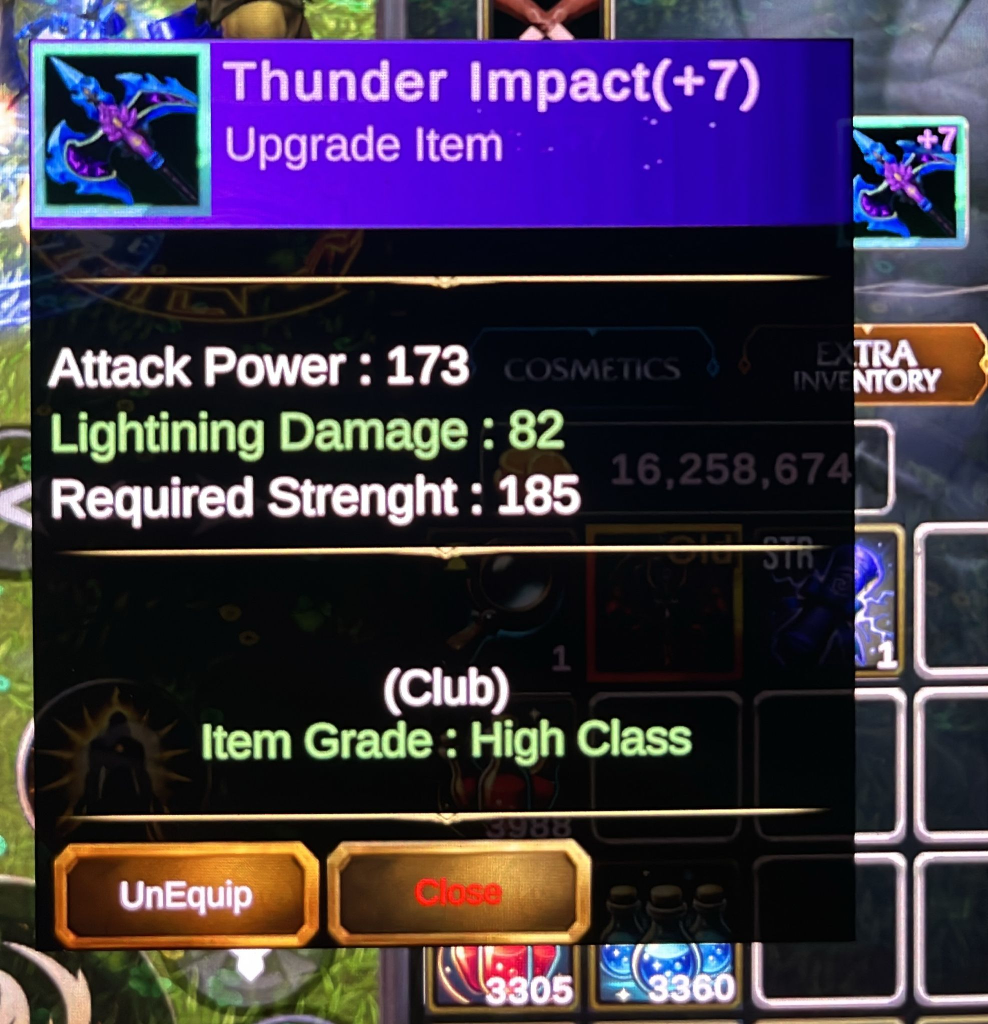 +7 THUNDER IMPACT AURA (IRON IMPACT) - Klasgame.com