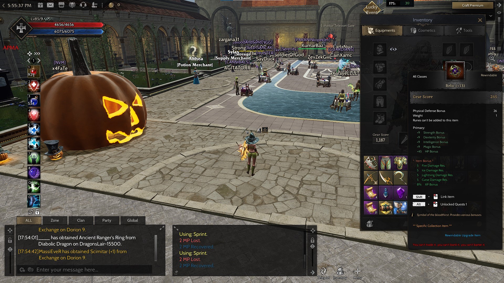 Craft Priest LV85/5 GM 1 Relic +13 Holy Shield +7 6x30 1x20 DB 75,67 ...